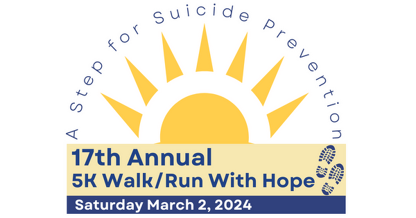 Annual Walk With Hope "A Step for Suicide Prevention" - 17th Annual 5k ...